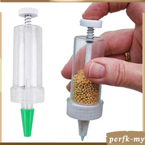 Perfkmy Mini Sowing Dispenser Sower Spreader Garden Planter Hand Er