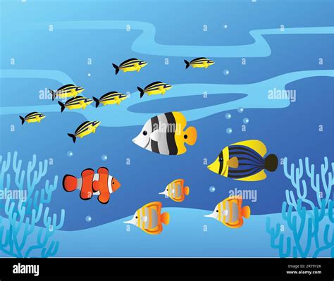Sea Life Vector Stock Vector Image And Art Alamy