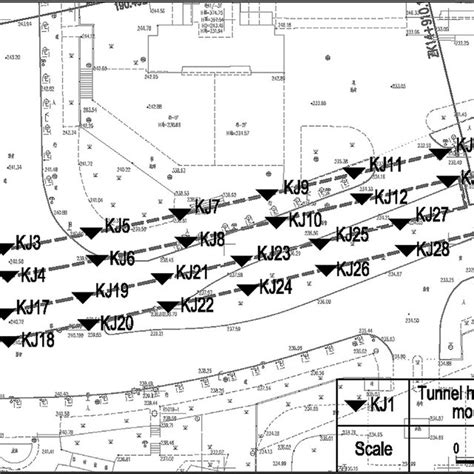 The Locations Of Monitoring Tunnel Horizontal Deformation During Tunnel Download Scientific