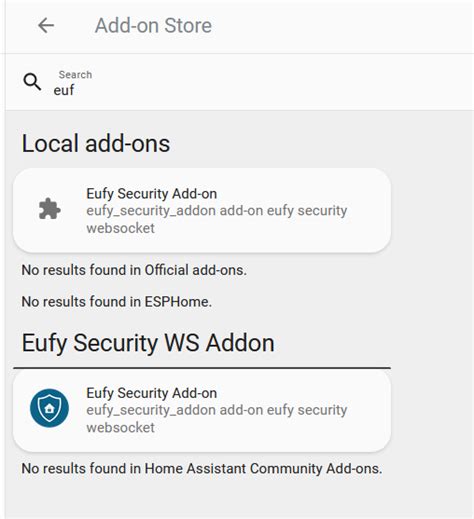 Cannot Install Eufy Security WS Addon Issue Fuatakgun Eufy Security GitHub