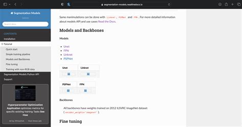Potentially Compromised API Documentation Issue Qubvel Segmentation Models GitHub