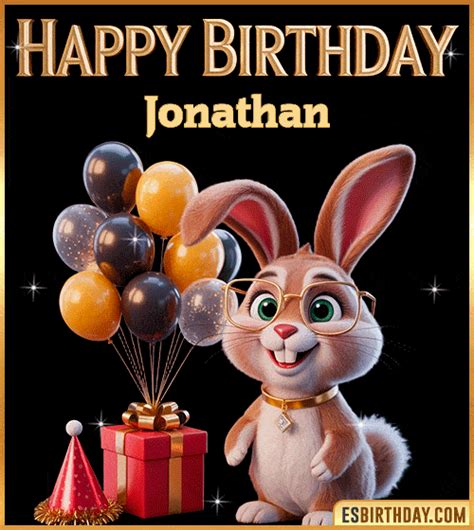 Happy Birthday Jonathan  🎂 Animated Images Wishes And Music 【27 S】
