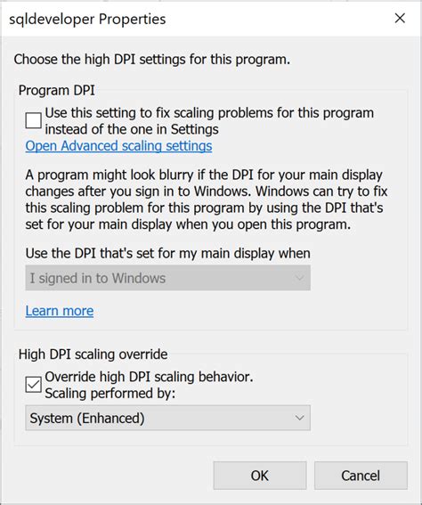 Running Sql Developer On High Dpi Screens Dba Blog