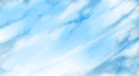 Абстрактная синяя акварельная текстура фона Облака и картина неба с копией пространства для