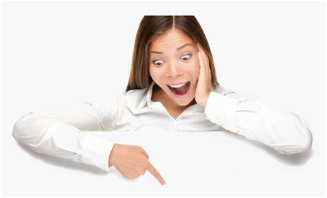 Ftestickers Woman Pointing 3deffect Stereoscopic Girl Looking