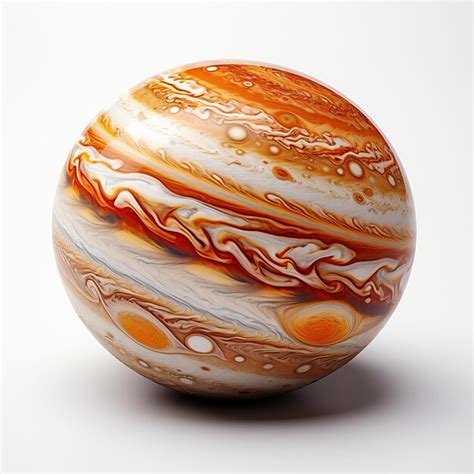 Premium Ai Image Realistic Jupiter On White Background Ai Generated