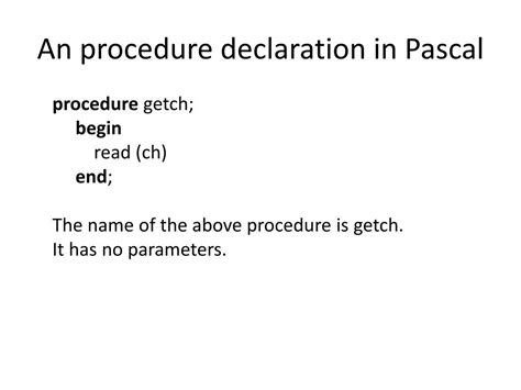 Ppt Principles Of Programming Languages 4 Parameter Passing Scope