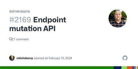Endpoint Mutation Api · Issue 2169 · Dotnetaspire · Github