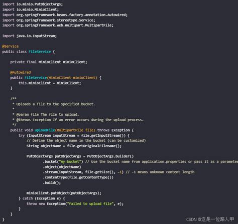 Spring Boot 整合 Minio 实现文件上传功能minio 上传本地文件 Csdn博客