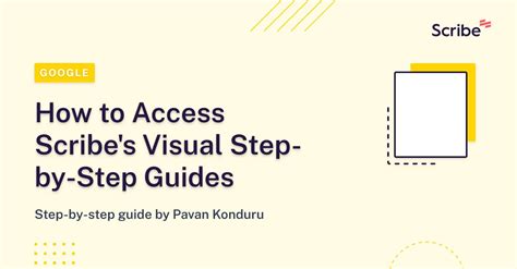 how to access scribe s visual step by step guides scribe