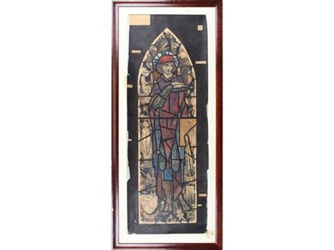Harry Clarke 210g Harry Clarke Original Art Stained Glass Window