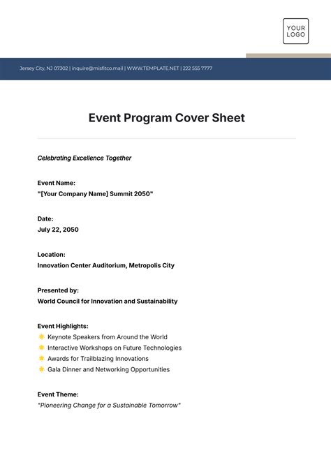 Free Party Program Template To Edit Online