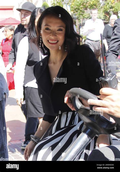 Chinese Film Actress Ziyi Zhang Was Spotted At The Grove Shopping