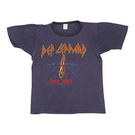 1981 Def Leppard High N Dry Tour Shirt Authentic Vintage Tee Wyco