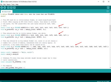 Sending Data From Node To The Things Stack