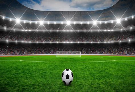 Fmarui Soccer Field Backdrop 7x5ft Sport Stadium Adults