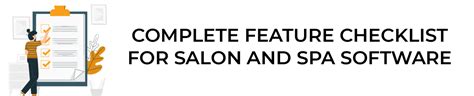 Complete Feature Checklist For Salon And Spa Software