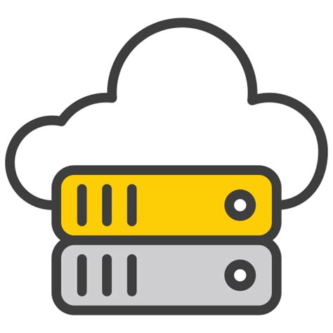 클라우드 서버 무료 전자개 아이콘