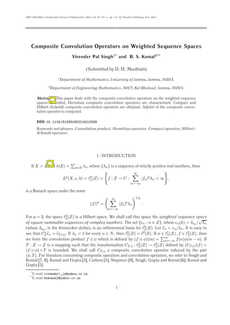 Pdf Operator Theory