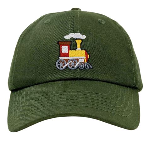 Embroidered Train Hat