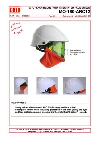 ABS Arc Flash Helmet For Electrical Power Industry At Piece In Chennai