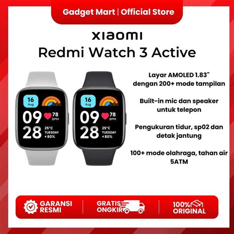 Jual Xiaomi Redmi Watch 3 Active Garansi Resmi Shopee Indonesia