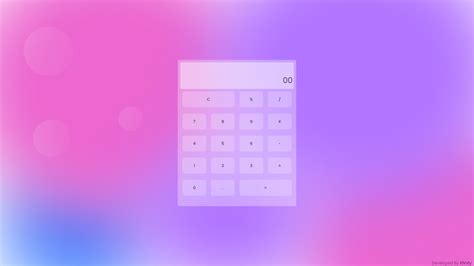Github Xfinity Botglassmorphism Calculator Simple Calculator Built