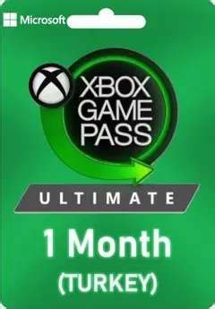 Xbox Game Pass de 1 mes Turquìa en MTC GAME