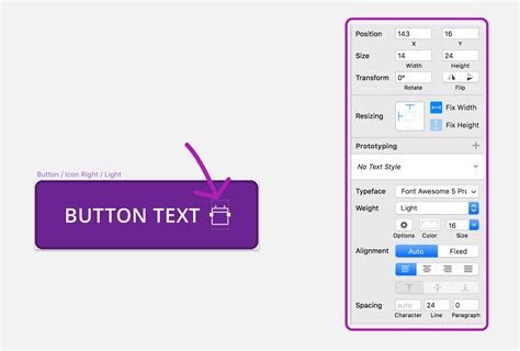 Buttons With Icons — Sketch Paddy Font Awesome 5