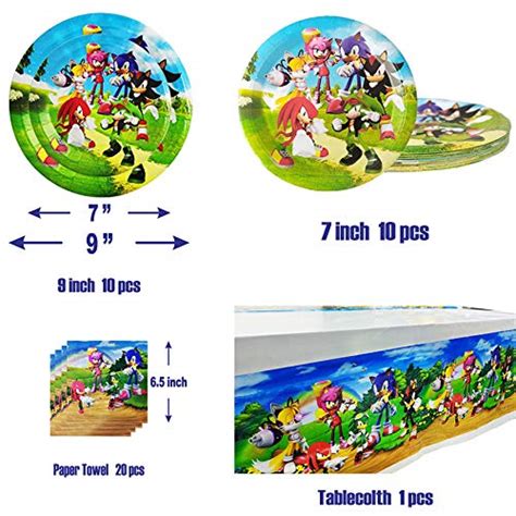 Jlsmao Sonic The Hedgehog Party Supplies Sonic The Hedgehog Flatware