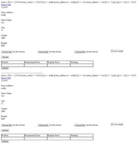 Upload 3 Images From An HTML Form Sending The Images Via Javascript To