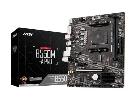 MSI PRO B550M-A PRO AM4 Micro ATX AMD Motherboard - Newegg.ca