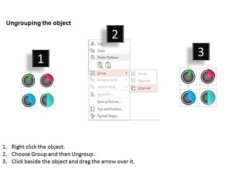 Four Staged Pie Chart And Percentage Powerpoint Template PowerPoint Presentation Images