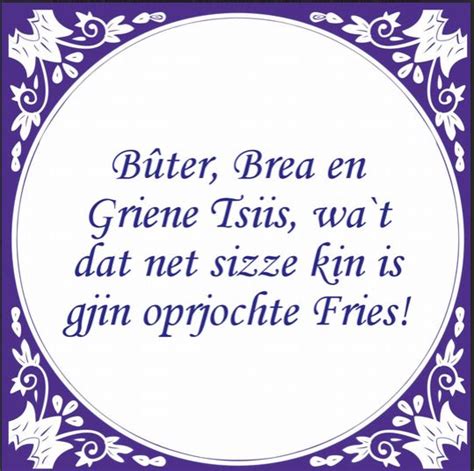 Friese Tegel Bûter Brea En Griene Tsiis Friese Producten