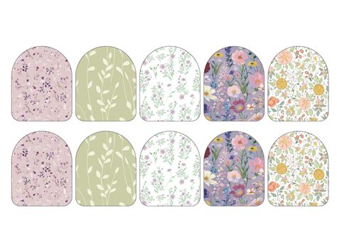 Fabric Stickers For Omnipod 10 Pack Vintage Floral