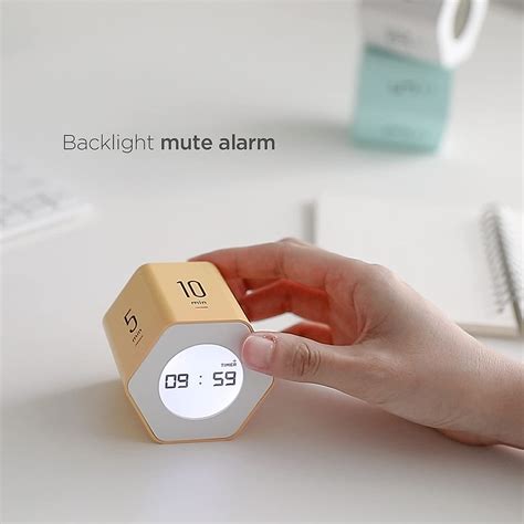Mooas Multi Hexagon Clock Timer White Ver2 Digital Clock Timer