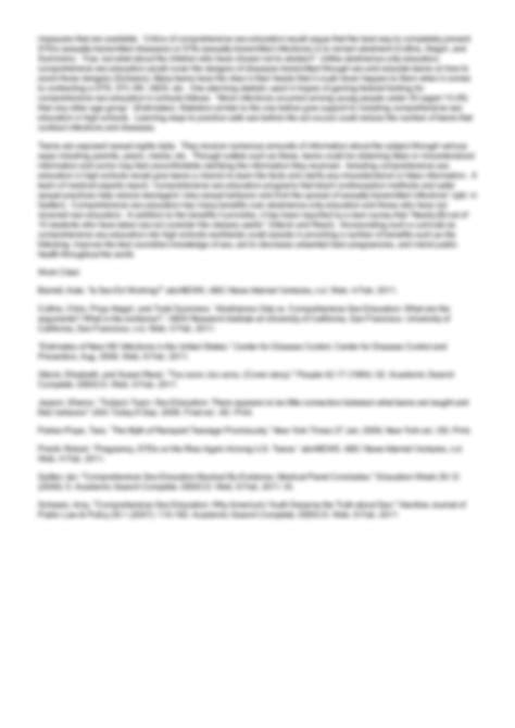 Solution Comprehensive Sex Education Benefits Teens With Aids Stds And