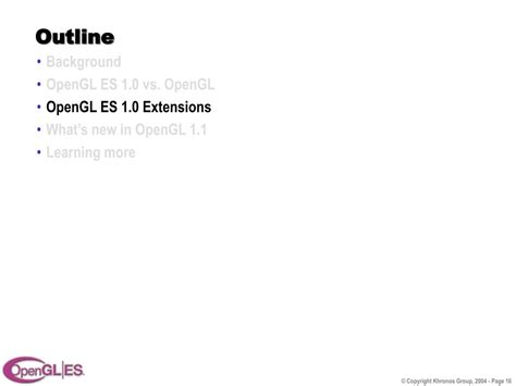 Ppt Opengl Es Powerpoint Presentation Free Download Id