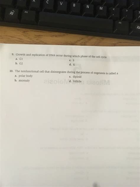 Solved Laboratory 5 Mitosis And Meiosis 1 The Process Of