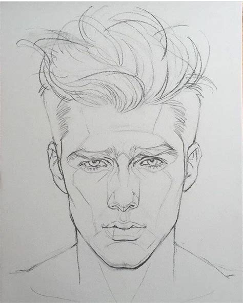 Pin By Miranda Wylie On Art Drawing People Male Face Drawing Cool