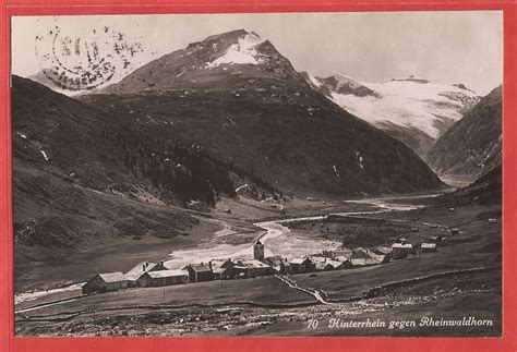 Hinterrhein Gegen Rheinwaldhorn Fotokarte Ca 1945 Kaufen Auf Ricardo