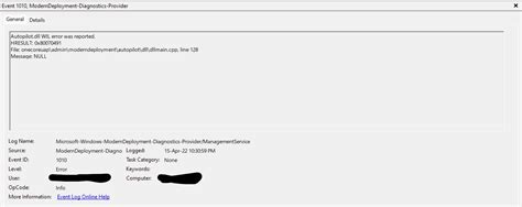 Constant Errors In Event Viewer After Updating To 22598 Rwindows11