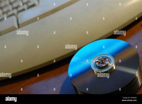 Hard Drive And Keyboard Stock Photo Alamy