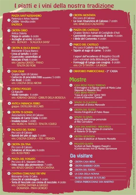 A Calosso Ritorna La Fiera Del Rapulé Ecco Cosa Si Potrà Gustare E