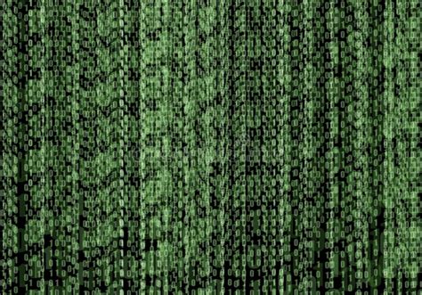 Vector Abstract Technology Binary Code Stream Green Background