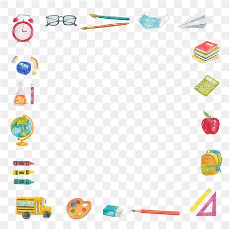 School Frame Designs Free Vector Graphics Clip Art Psd And Png Frames