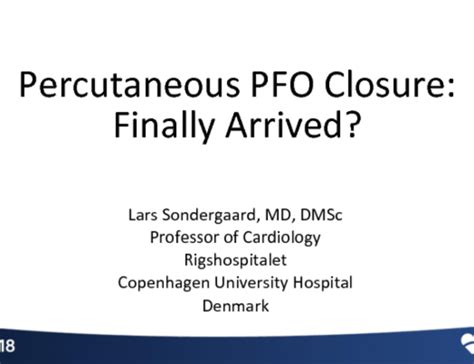 Percutaneous Pfo Closure Finally Arrived