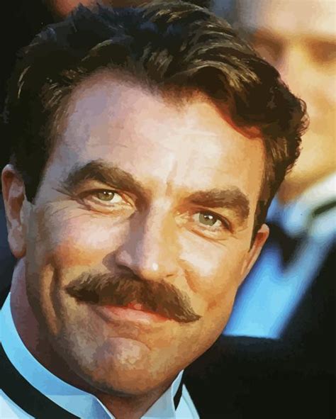Young Handsome Tom Selleck Diamond Painting Paintbydiamondsart