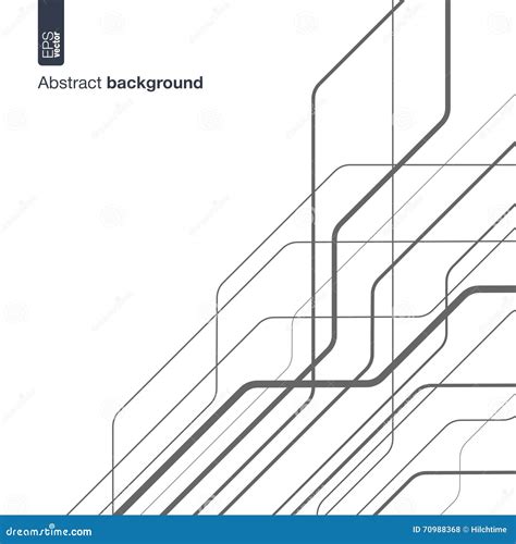 Digital Network Concept Vector Abstract Background With Technical Lines For Graphic Design