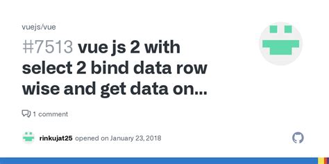 Vue Js 2 With Select 2 Bind Data Row Wise And Get Data On Select Item